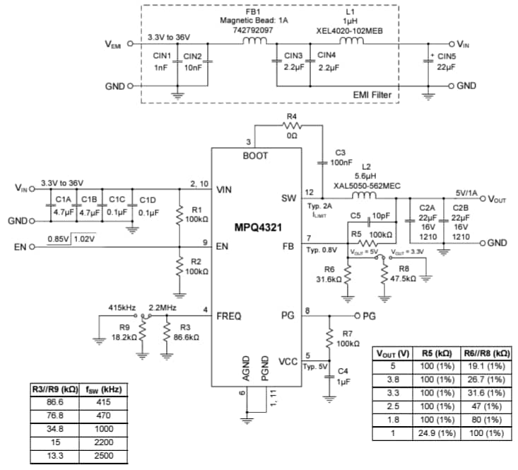 EVQ4321-D-01A Evaluation Board - MPS | Mouser